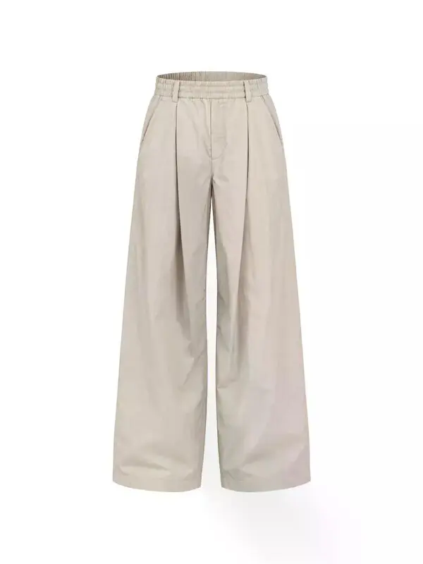 Moose Knuckles Pleated Wide-leg Palazzo Pants