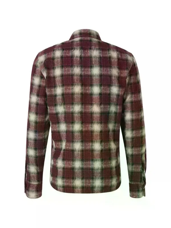 VINCENZO DI RUGGIERO Plaid-check Distressed-finish Shirt