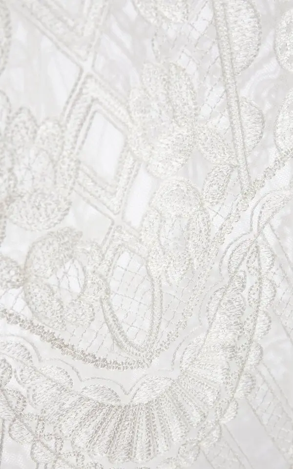 Zuhair Murad Beaded Lace Midi Skirt
