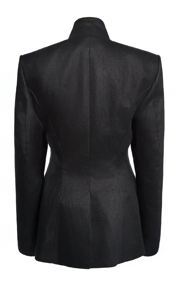 Zuhair Murad Frog-detail Linen Jacket