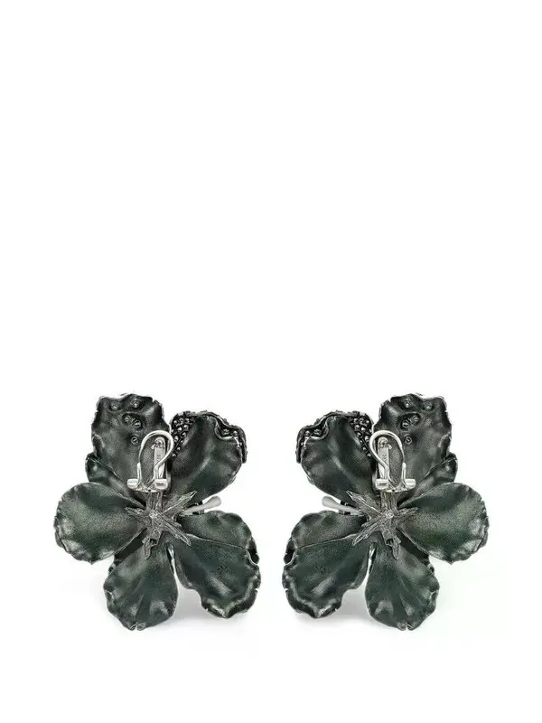 ANABELA CHAN Monochromatic Poppy Earrings - Black