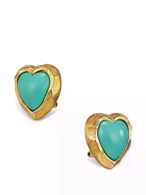ANABELA CHAN Heart-shaped Turquoise Earrings