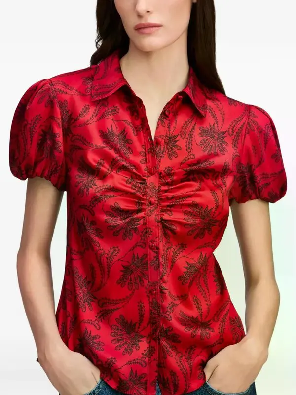 Cinq À Sept Solange Paisley Fan Top