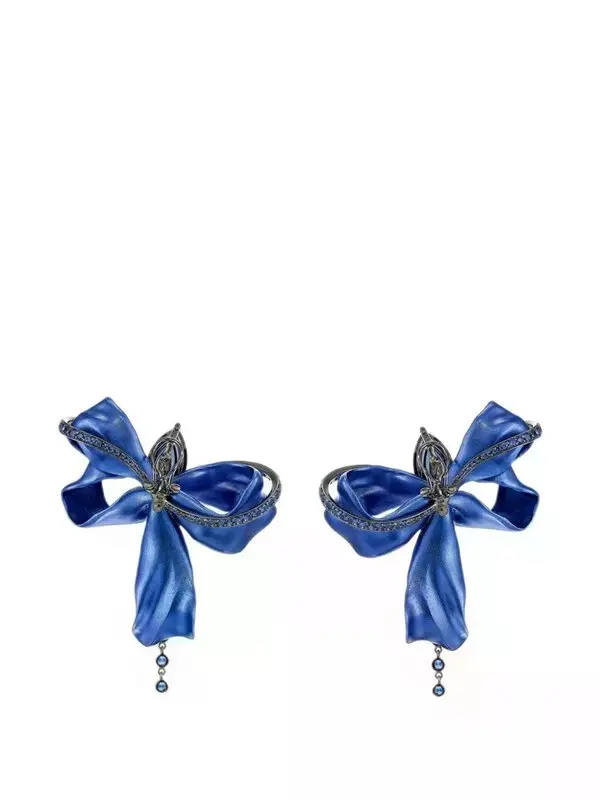 ANABELA CHAN Midnight Cupid's Bow Earrings