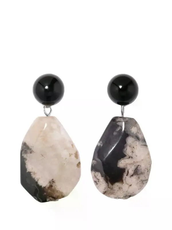Completedworks Agate Onyx Drop Earrings - Neutrals