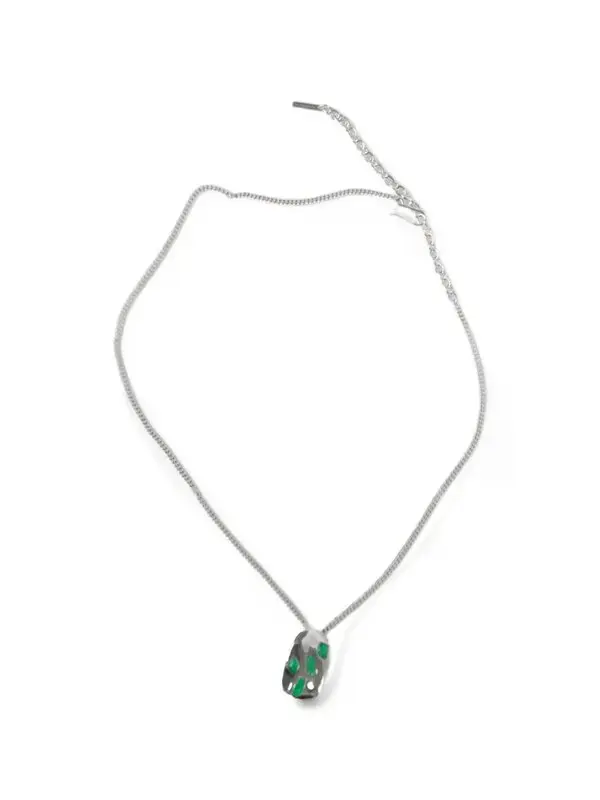 Completedworks Cobblestones Resin-stone Necklace - Silver