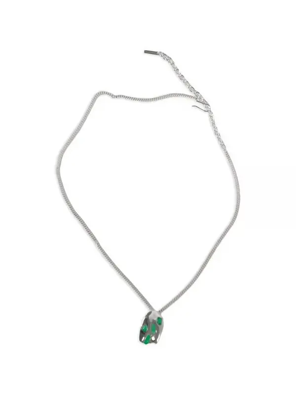 Completedworks Cobblestones Resin-stone Necklace - Silver