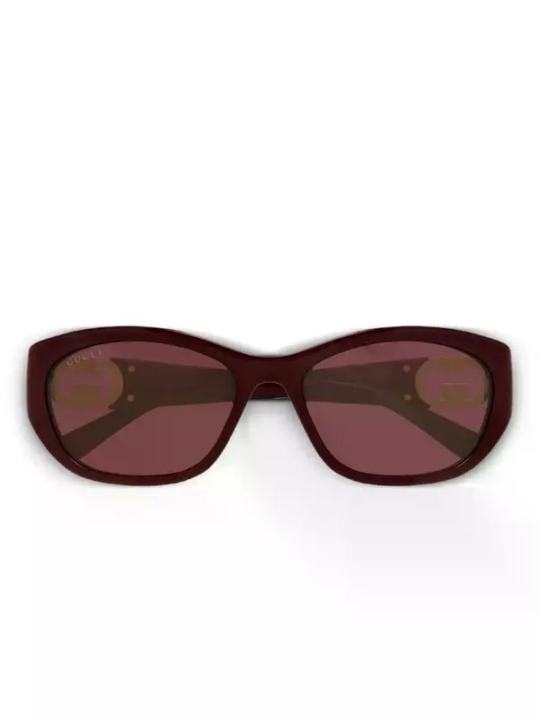 Gucci Gg-logo Sunglasses - Red