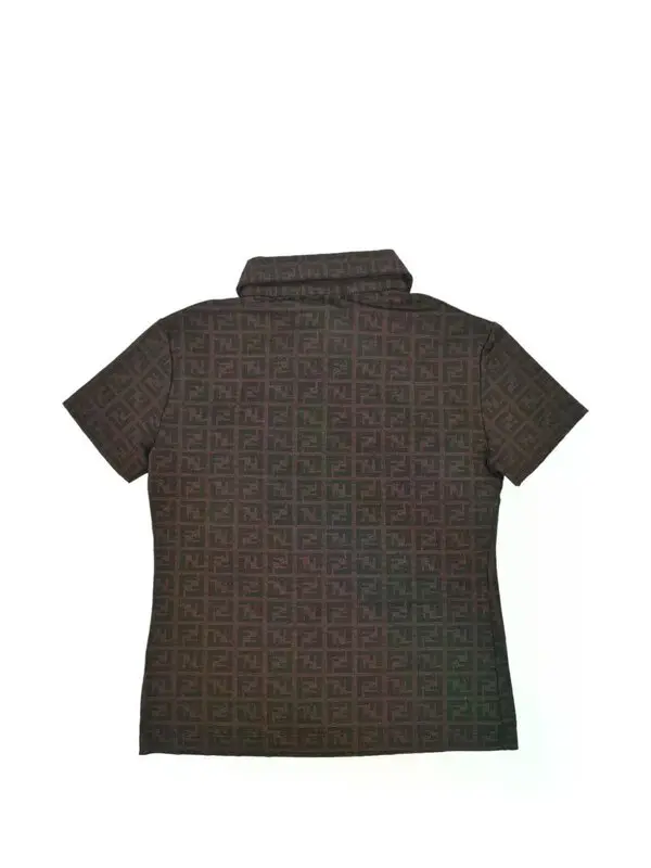 Fendi Zucca Polo Shirt - Brown
