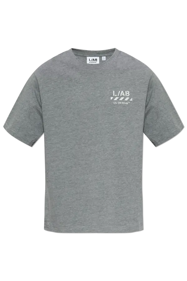 L/AB C/O OFF-WHITE Printed Logo T-shirt