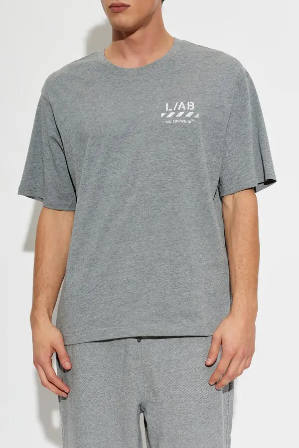 L/AB C/O OFF-WHITE Printed Logo T-shirt