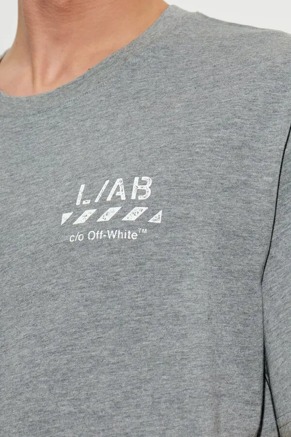 L/AB C/O OFF-WHITE Printed Logo T-shirt