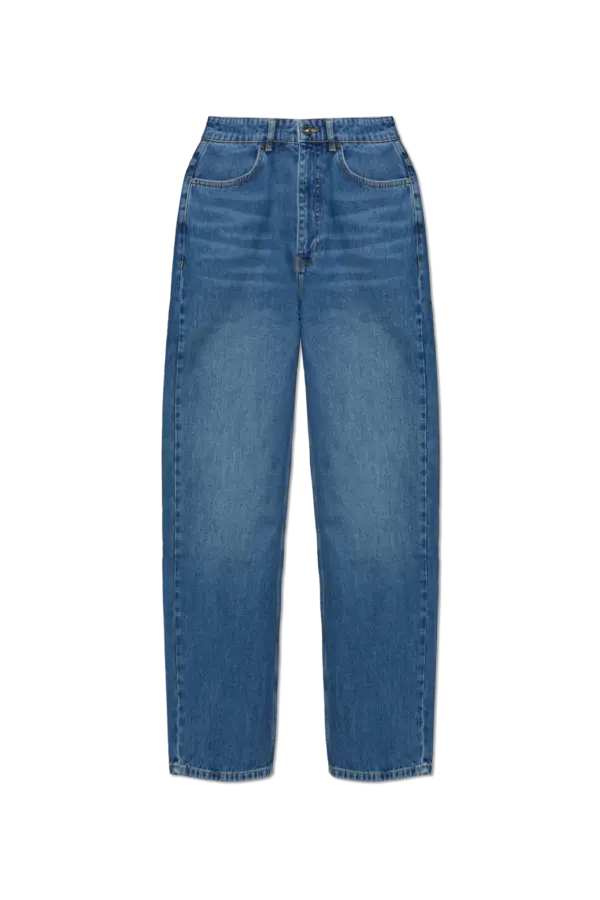 L/AB C/O OFF-WHITE Jeans With Printed Logo