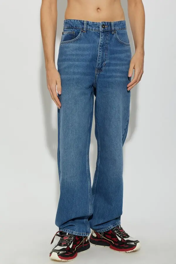 L/AB C/O OFF-WHITE Jeans With Printed Logo