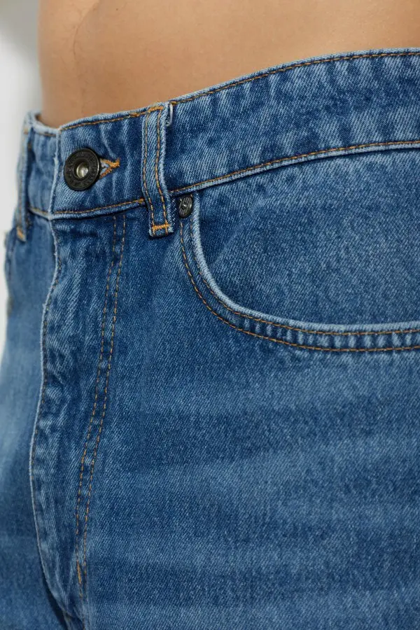 L/AB C/O OFF-WHITE Jeans With Printed Logo