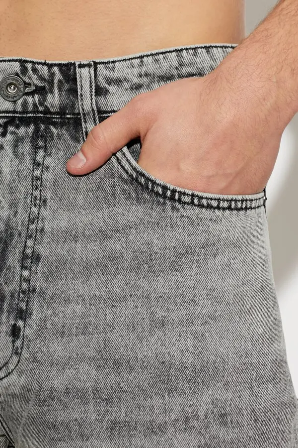 L/AB C/O OFF-WHITE Jeans With Printed Logo