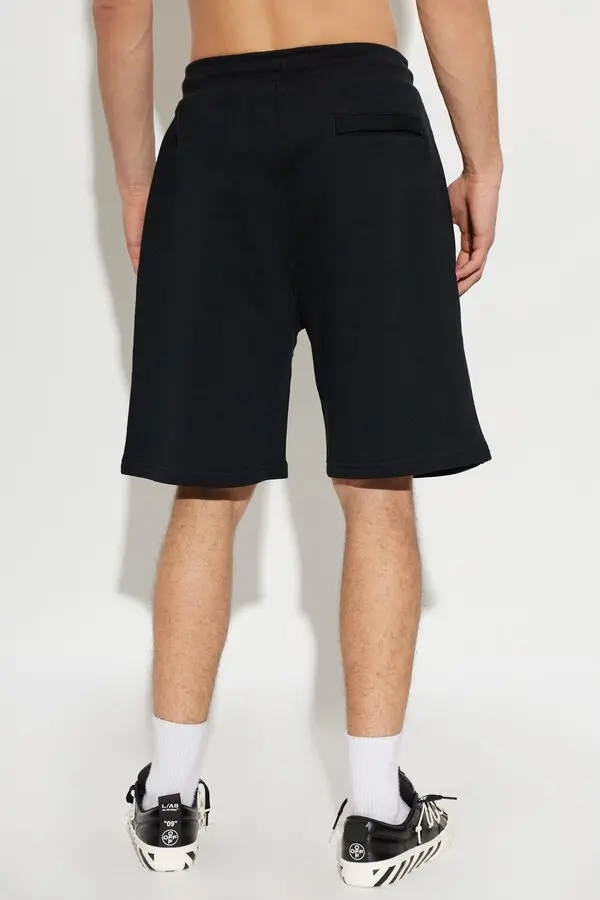L/AB C/O OFF-WHITE Sweat Shorts With Printed Logo