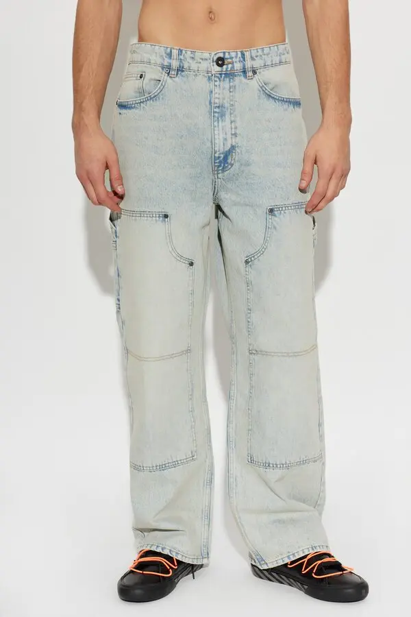 L/AB C/O OFF-WHITE Jeans With Printed Logo