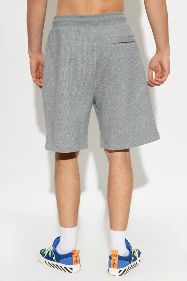 L/AB C/O OFF-WHITE Sweat Shorts With Printed Logo