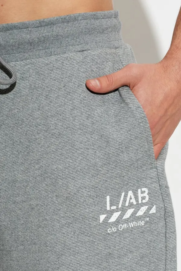 L/AB C/O OFF-WHITE Joggers With Printed Logo