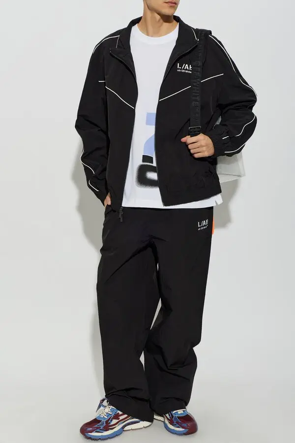L/AB C/O OFF-WHITE Light Jacket With A Stand-up Collar