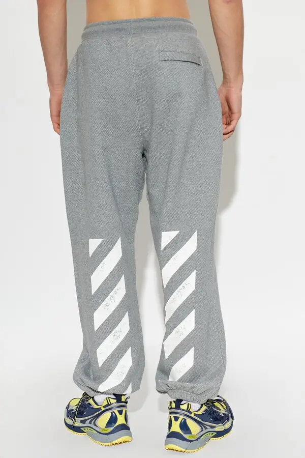 L/AB C/O OFF-WHITE Sweatpants With Printed Logo