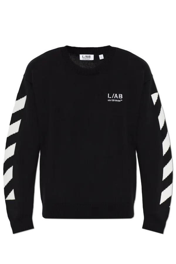 L/AB C/O OFF-WHITE Embroidered Logo Sweater