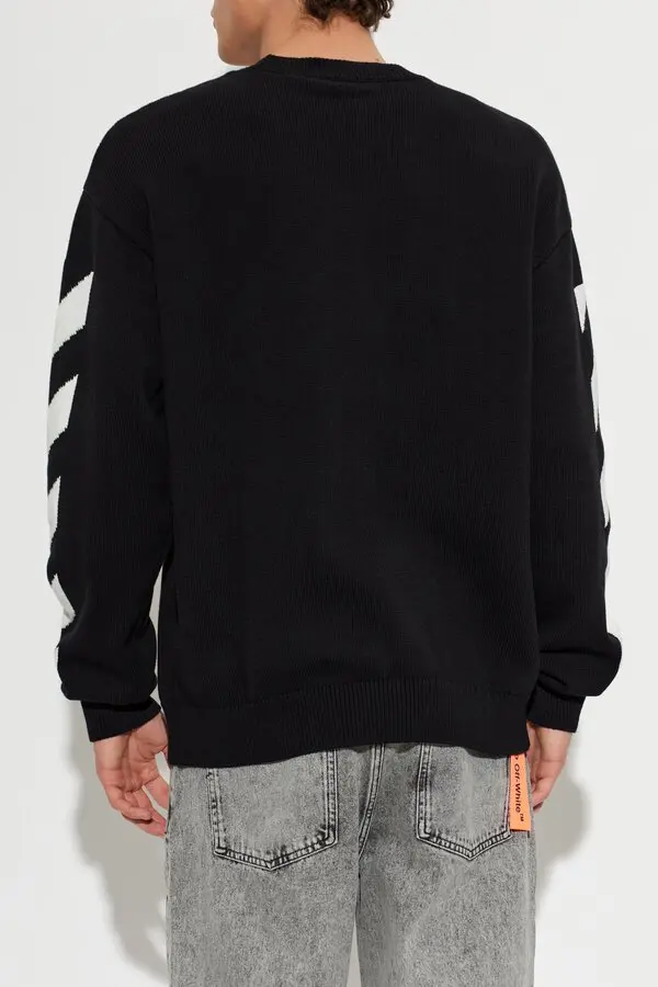 L/AB C/O OFF-WHITE Embroidered Logo Sweater