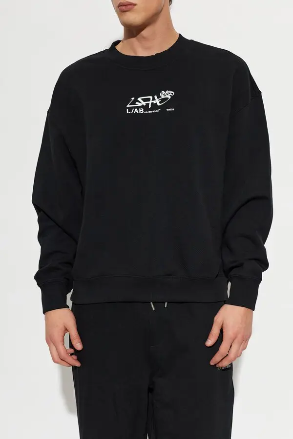 L/AB C/O OFF-WHITE Logo-print Sweatshirt