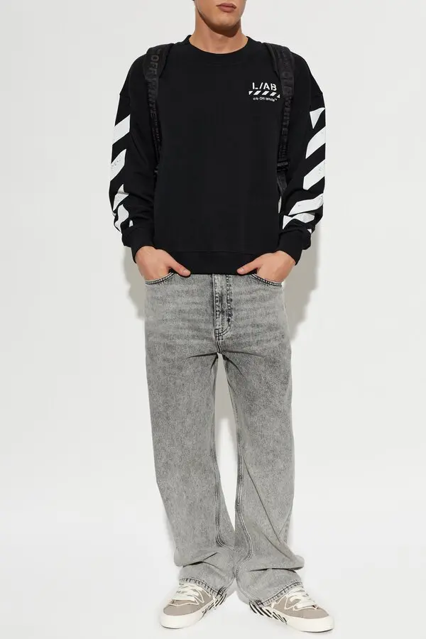 L/AB C/O OFF-WHITE Printed Logo Sweatshirt