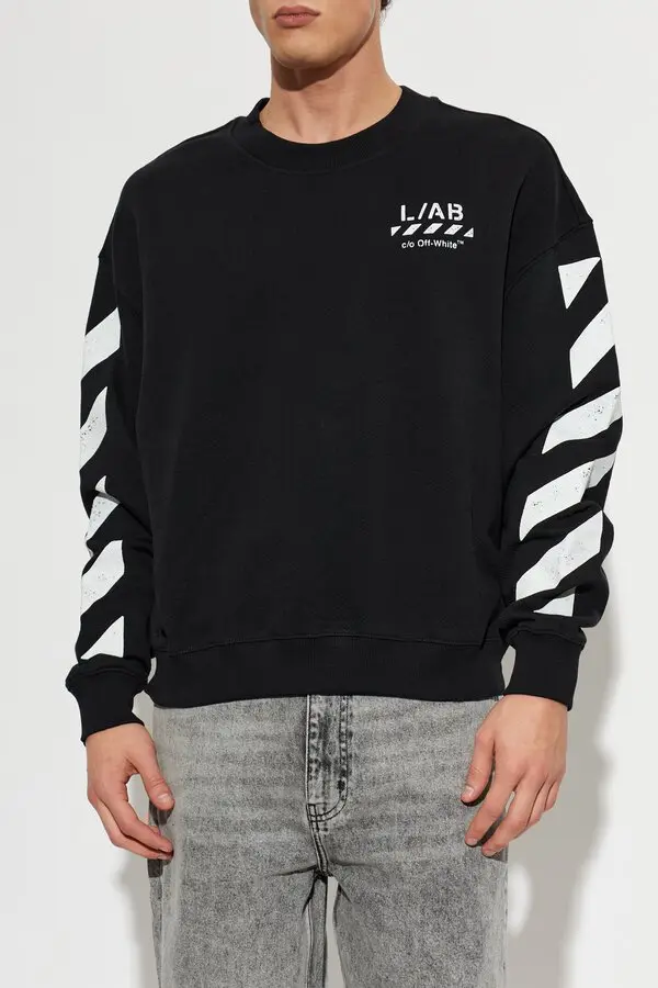L/AB C/O OFF-WHITE Printed Logo Sweatshirt