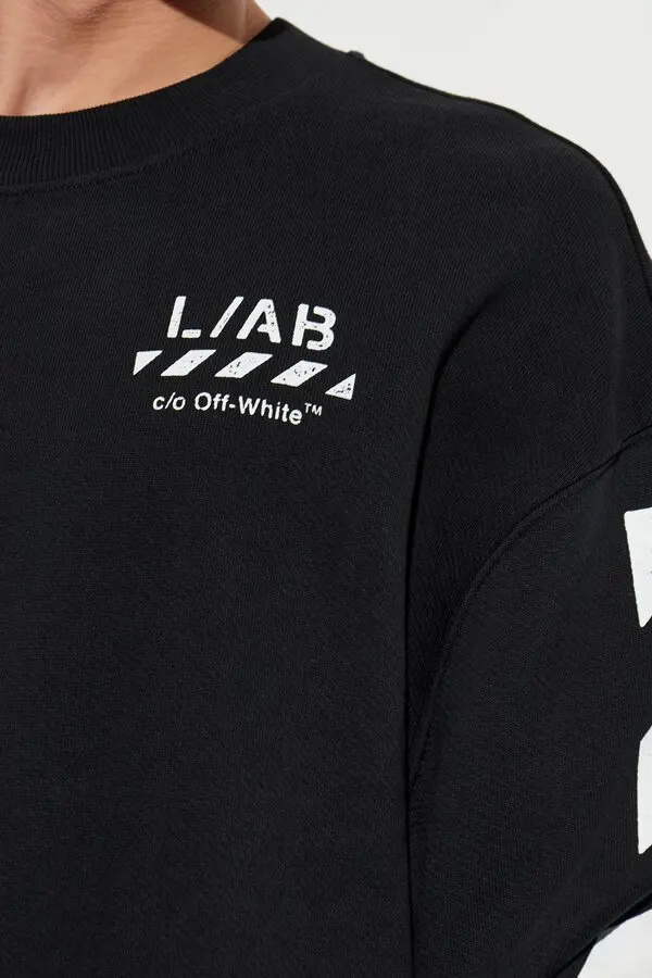 L/AB C/O OFF-WHITE Printed Logo Sweatshirt