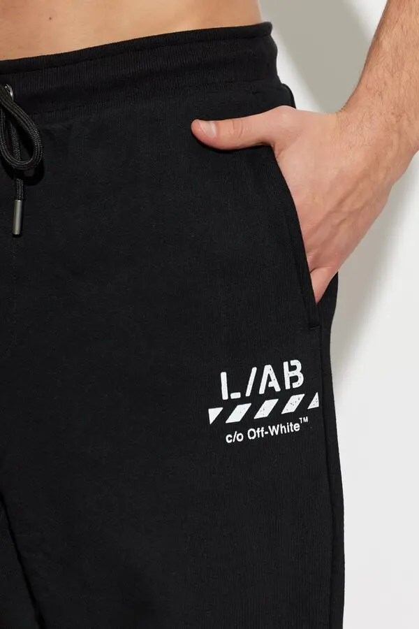 L/AB C/O OFF-WHITE Track Pants With Printed Logo
