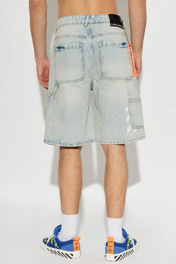 L/AB C/O OFF-WHITE Denim Shorts