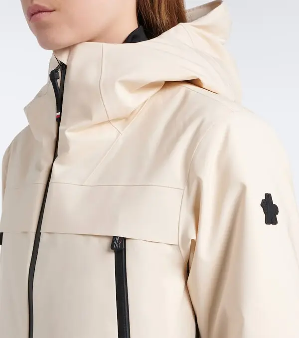Moncler Chanavey Hooded Ski Jacket - Beige