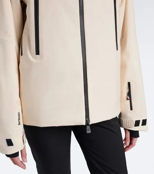 Moncler Chanavey Hooded Ski Jacket - Beige