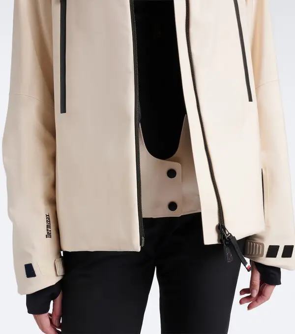 Moncler Chanavey Hooded Ski Jacket - Beige