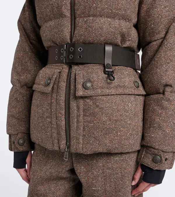 Moncler Gelise Hooded Virgin Wool Down Jacket