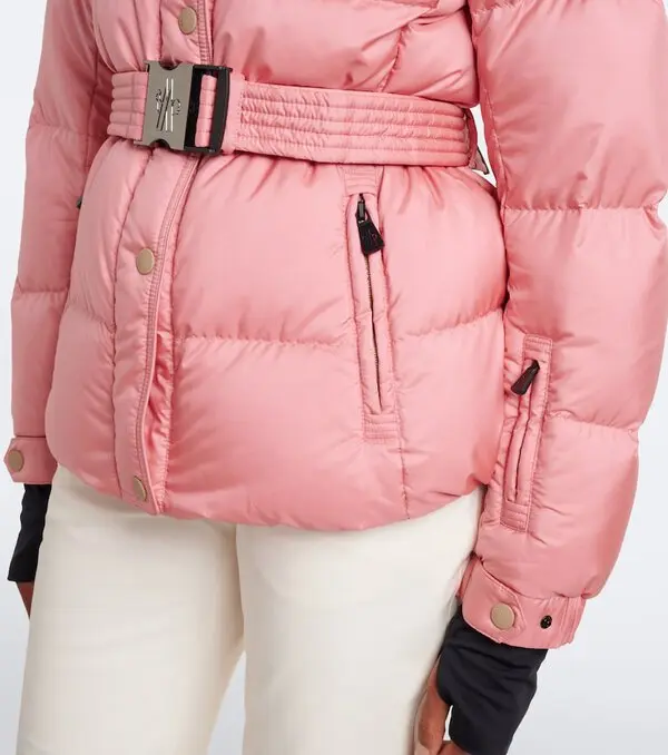 Moncler Karshi Belted Down Ski Jacket