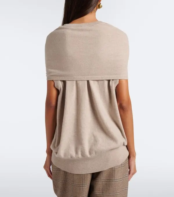 LISA YANG Othelia Caped Cashmere Sweater