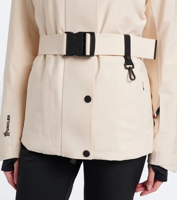 Moncler Hainets Belted Ski Jacket - Beige