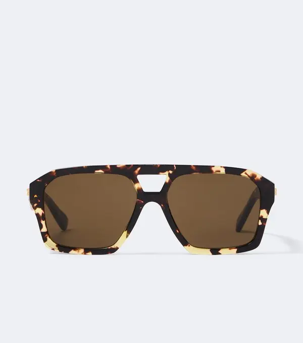 Bottega Veneta Navigator Square Sunglasses