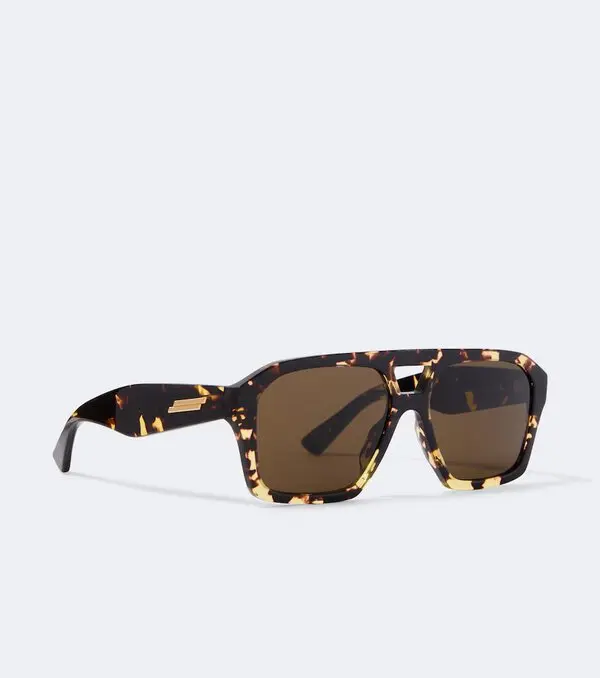 Bottega Veneta Navigator Square Sunglasses
