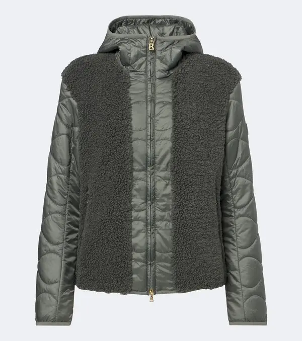 Bogner Bibi Teddy-trimmed Quilted Ski Jacket - Green