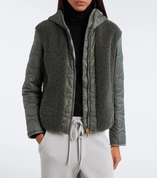 Bogner Bibi Teddy-trimmed Quilted Ski Jacket