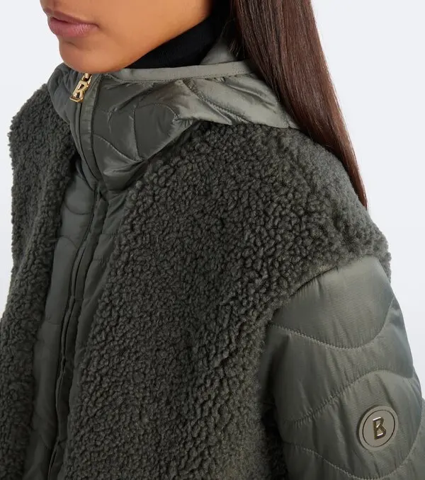 Bogner Bibi Teddy-trimmed Quilted Ski Jacket