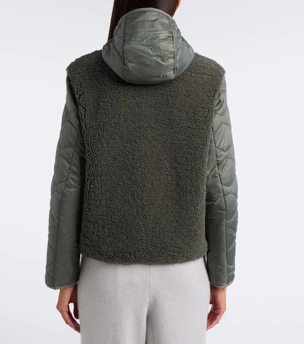 Bogner Bibi Teddy-trimmed Quilted Ski Jacket