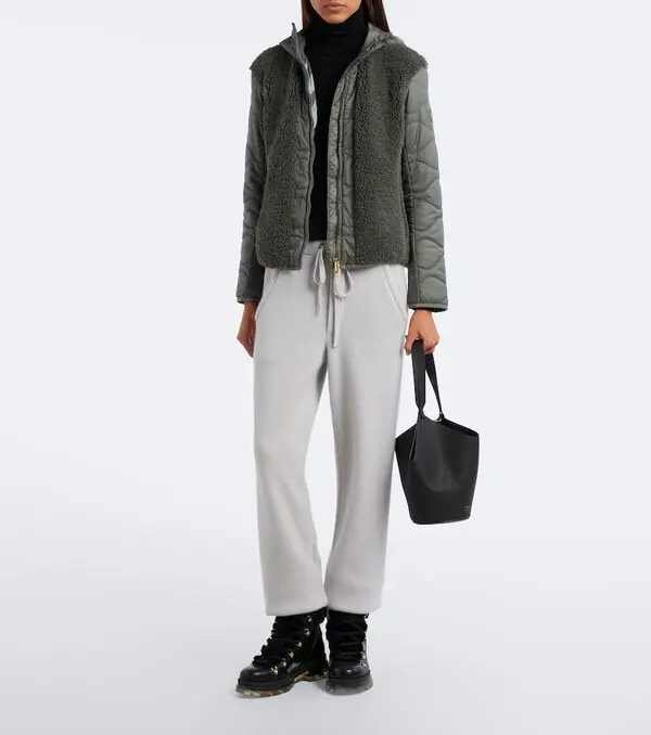 Bogner Bibi Teddy-trimmed Quilted Ski Jacket