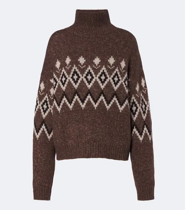 LISA YANG Gudrun Fair Isle Jacquard Cashmere Sweater - Multicoloured