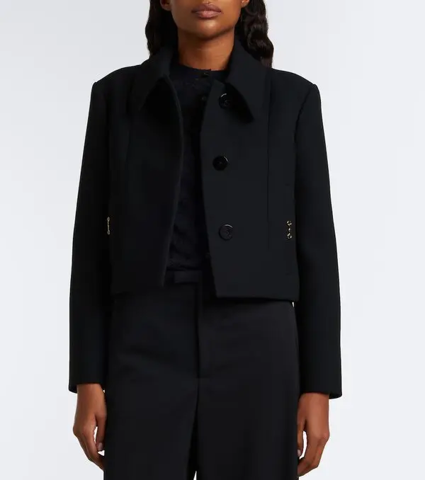 Gucci Horsebit Wool Crêpe Jacket